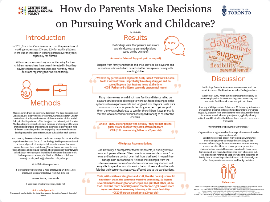 How do Parents Make Decisions on Work and Childcare - Centre for Global ...